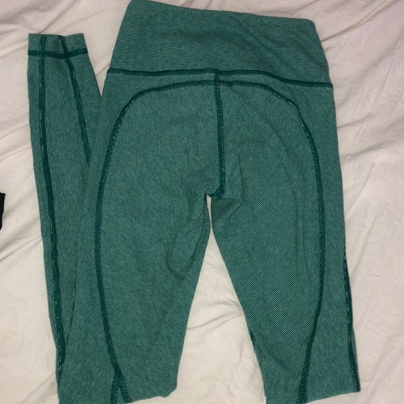lululemon athletica | Pants & Jumpsuits | Rare Green Lululemon Leggings ...